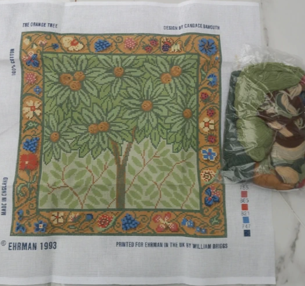 Rare Vintage Ehrmans 1993 Tapestry Kit- The Orange Tree by Candace ...